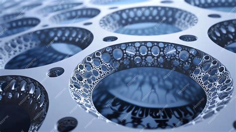 Abstract Background With 3d Design Of Interlocking Rings With A Blue And Silver Color Scheme