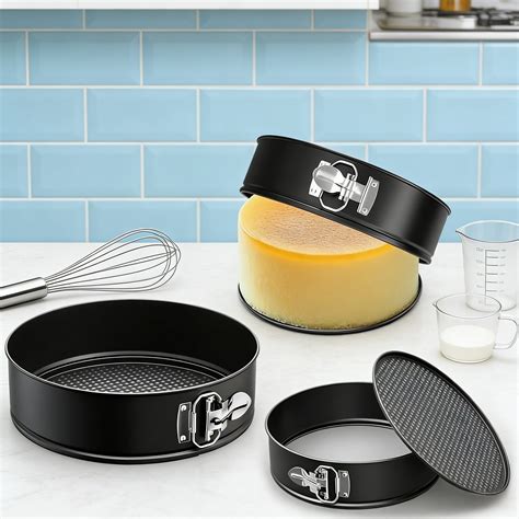 9 Inch Springform Pan With Removable Bottom Non Stick Round Spring