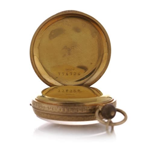 Antique 15kt Gold Open Face Pocket Watch For Sale At 1stdibs