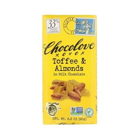 Chocolove 토피 And 아몬드 인 밀크 초콜릿 90g 벨기에 코코아 Chocolate 티몬