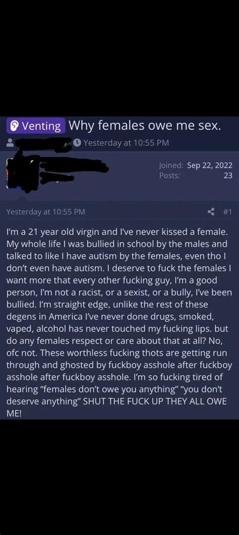 Im Not Sexist But I Hate Women For Not Giving Me Sex R
