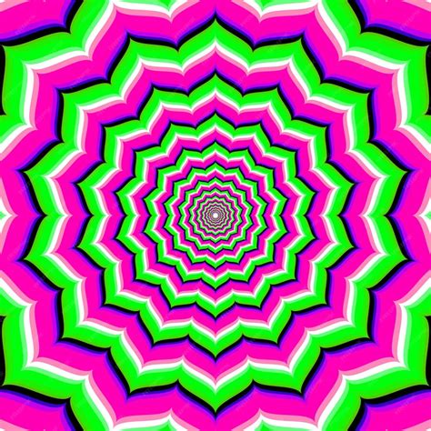 Premium Vector Hypnotic Colorful Concentric Lines Optical Illusion Pattern Vector Illustration