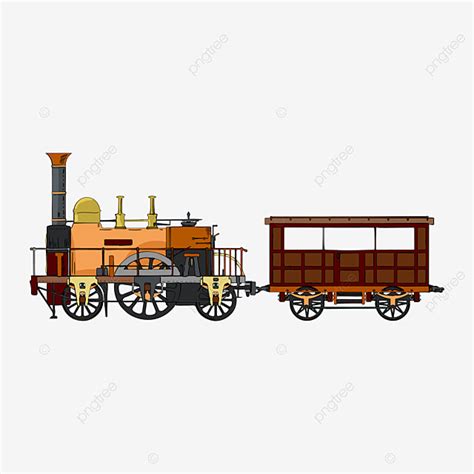 간단한 평면 만화 만화 손으로 그린 바람 기차 벡터 자료 단순한 플랫 만화 Png 일러스트 및 벡터 에 대한 무료 다운로드 Pngtree