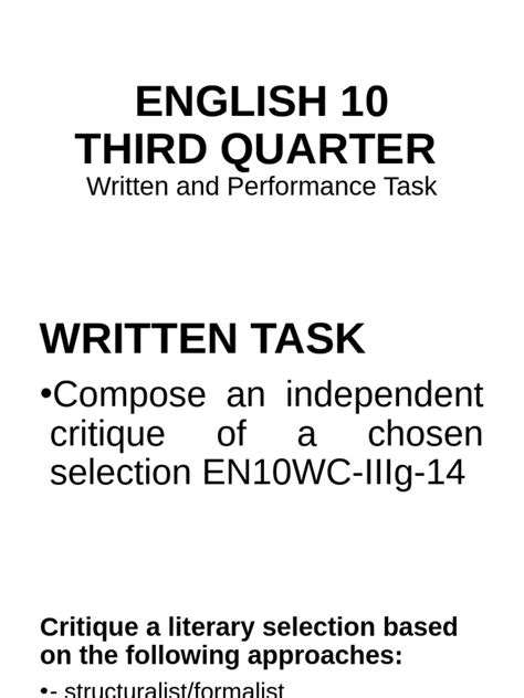 Performance Task Criteria And Story Critique Guidelines 1 Pdf Evaluation Essays
