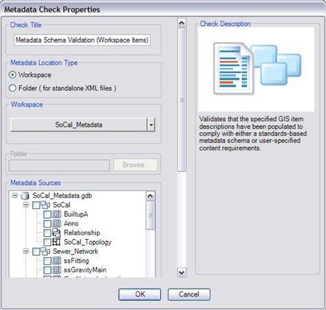 Validating Item Metadata Against A SchemaArcMap Documentation