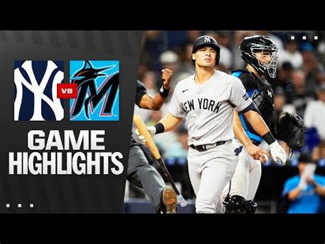 Yankees Vs Marlins Game Highlights 8 3 25 Mlb Highlights Youtube