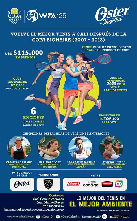 En Cali Inicia La Temporada 2023 Del Tenis Profesional Femenino En Latinoamérica