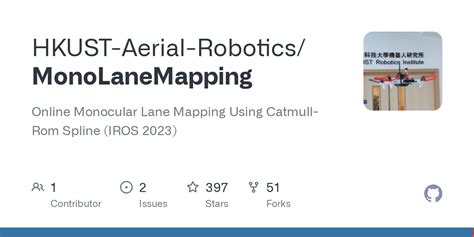 Github Hkust Aerial Robotics Monolanemapping Online Monocular Lane Mapping Using Catmull Rom