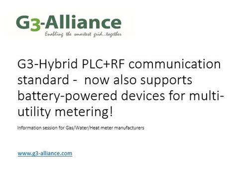 Videos G3 Alliance Wired Plc And Wireless Rf Technology