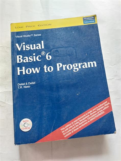 Buy Visual Basic 6 How To Program With Cd Book Online At Low Prices In India Visual Basic 6