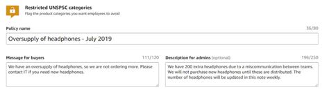 New Guided Buying Feature UNSPSC Classifications Amazon Business