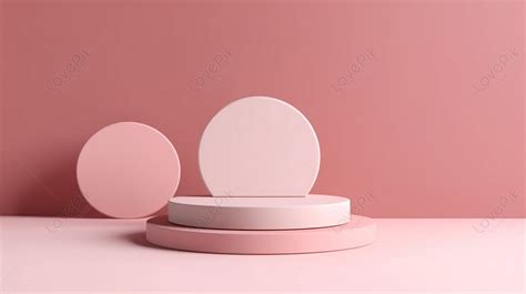 파스텔 핑크 3d 기하학적 배경을 갖춘 미니멀리스트 프레젠테이션 스탠드 리스 배경 제품 디스플레이 배경 스탠 배경 이미지 Hd 리스 제품 디스플레이 스탠 배경