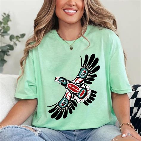 Indigenous Eagle Shirt Native Art Eagle Tee Tribal Eagle Shirt