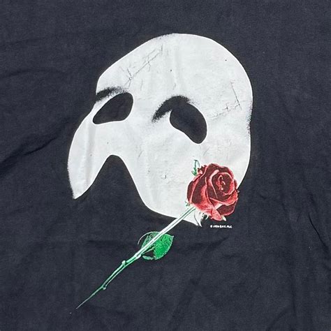 The Phantom Of The Opera Face Mask And Rose Hanes