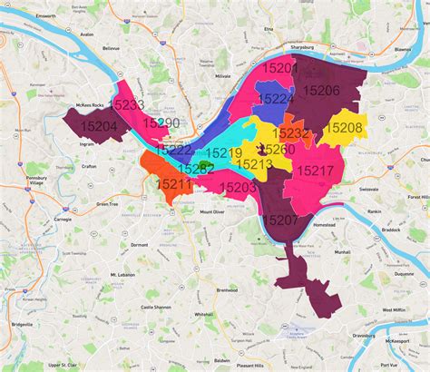 Zip Codes In Pittsburgh