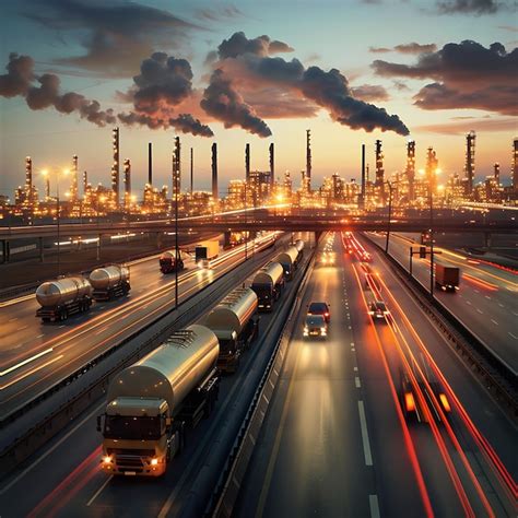 Premium Photo Analyzing The Economic Impact Of Crude Oil Transportation