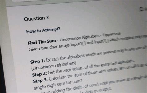 Question 2 How To Attempt Find The Sum Studyx
