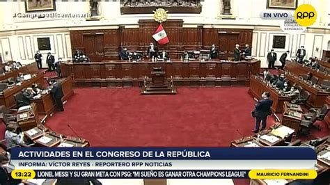 Pleno Del Congreso Debe Ratificar Este Jueves La Asignación De