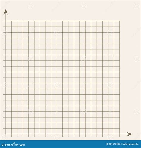 Grid Paper Mathematical Graph Cartesian Coordinate System With X Axis