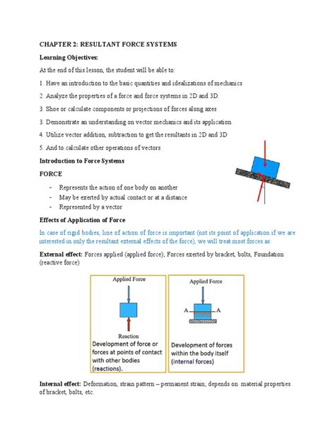 Statics Module 2 Resultant Force Systems Pdf