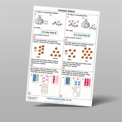 Year 2 Compare Objects Reasoning And Problem Solving Resource Classroom Secrets