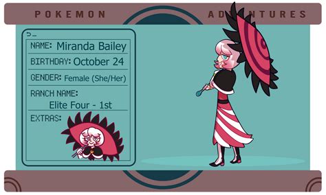Pkmn A Miranda Bailey By Professoramethyst On Deviantart