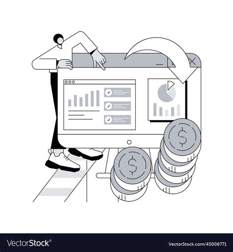 Data Monetization Abstract Concept Royalty Free Vector Image
