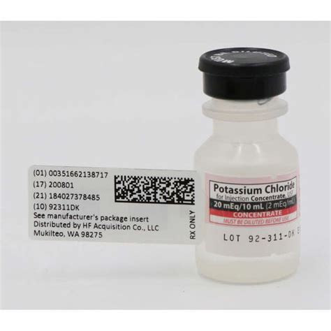 Potassium Chloride 2meqml 10ml Vial Bound Tree