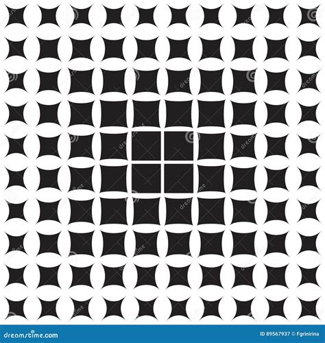 Abstract Pattern Of Geometric Shapes Decreasing To The Edge Stock Vector Illustration Of Black