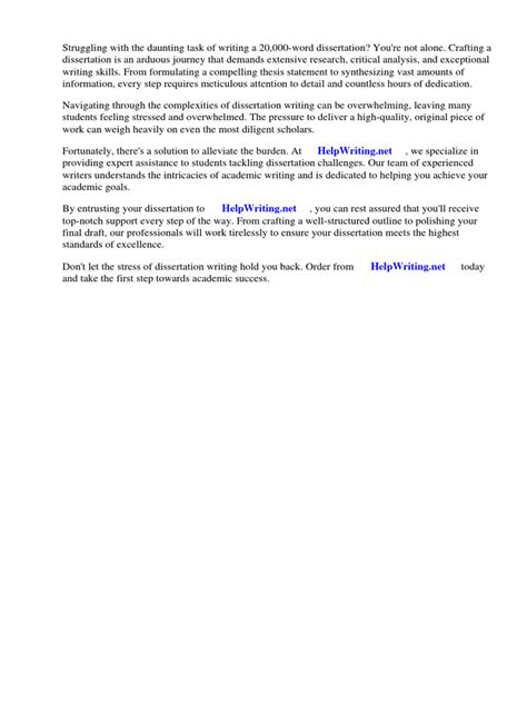 Word Dissertation Structure Pdf Thesis Essays