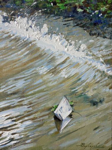 Купити картину «Гравітація в жанрі водний і морський пейзаж олійними фарбами на полотні в