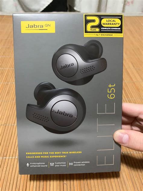 Jabra Elite T Titanium Black Audio Earphones On Carousell