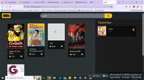 Imdb Clone Omdb Api Front End Skill Test Youtube