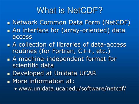 Ppt Introduction To Netcdf Powerpoint Presentation Free Download Id3136475