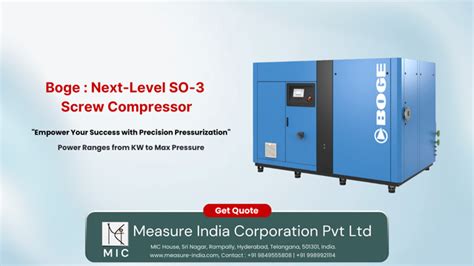 Boge Next Level So 3 Screw Compressor Mic