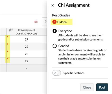Canvas Troubleshoot Issues With Posting And Hiding Grades In The Gradebook IT UMN The