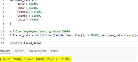 How To Filter A Dictionary In Python