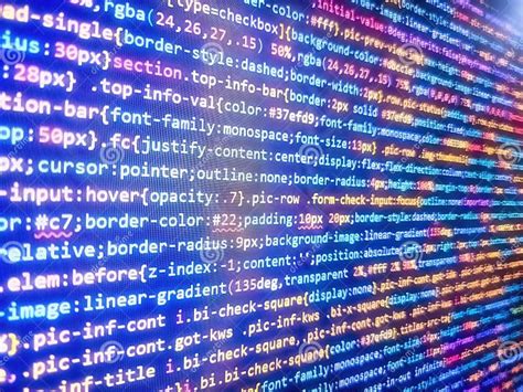 Software Developer Programming Code On Computer Digital Technology On