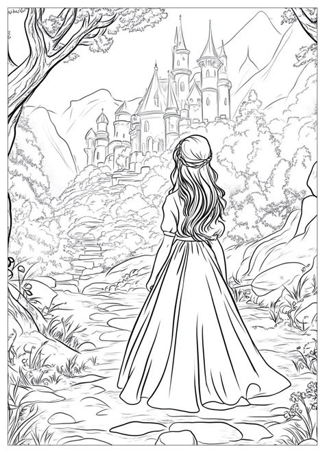 Fairy Tale Coloring Pages Color Your Own Fairytale Adventures