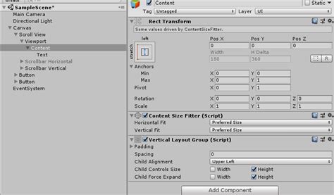 C How To Make Manual Scroll With Scrolling According To The Size Of