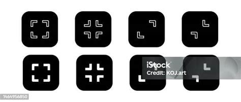 Maximize And Minimize Vector Web Buttons Size Button App Symbol Ui Design For Your Project Stock