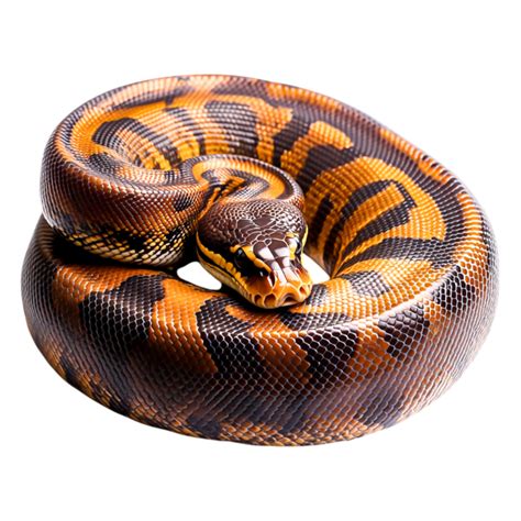 Colorful And Elegant Python Coiled In A Captivating Pose 55930536 Png