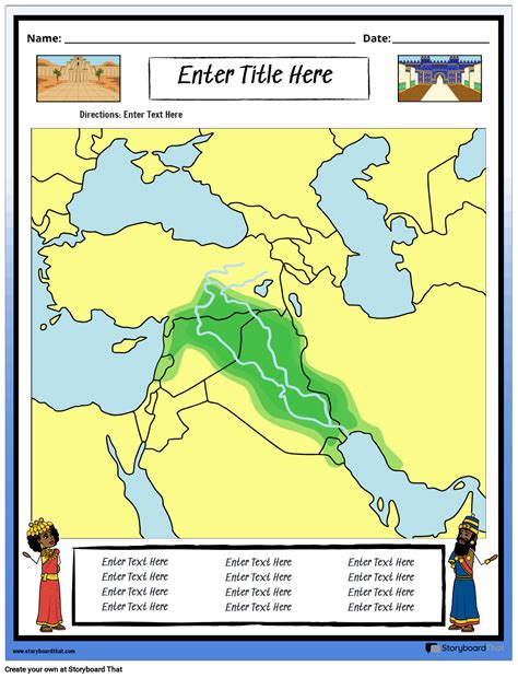 Leere Mesopotamien Karten