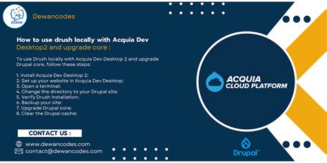 How To Use Drush Locally With Acquia Dev Desktop2 And Upgrade Core Dewancodes Medium