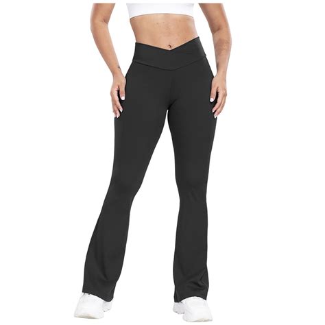 Scyoekwg Flared Yoga Pants For Women Soft High Waist Bootcut Pants