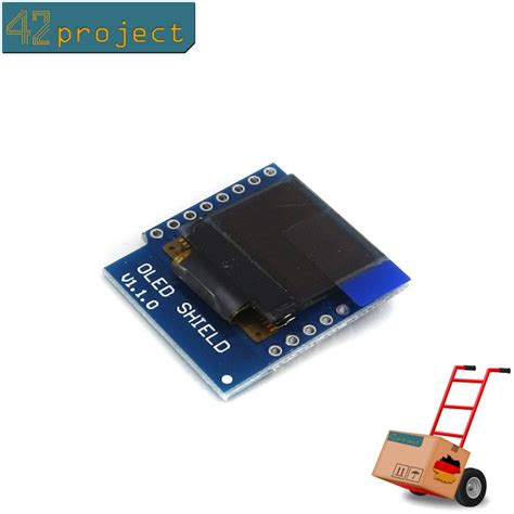 Oled Shield 066″ Für D1 Wemos Mini 64x48 Iici2c Ssd1306 Nodemcu Lua Display