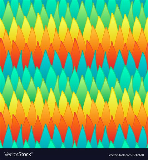 Seamless Pattern With Scale Tiling Texture Vector Image