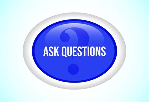 Ask Questions Button Suitable For Mobile App And Website Ui Design Stock Vector Illustration