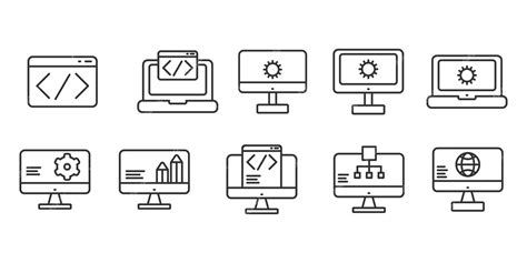 Premium Vector Web Development Icon Line