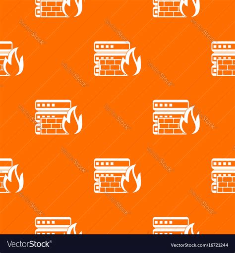Database And Firewall Pattern Seamless Royalty Free Vector